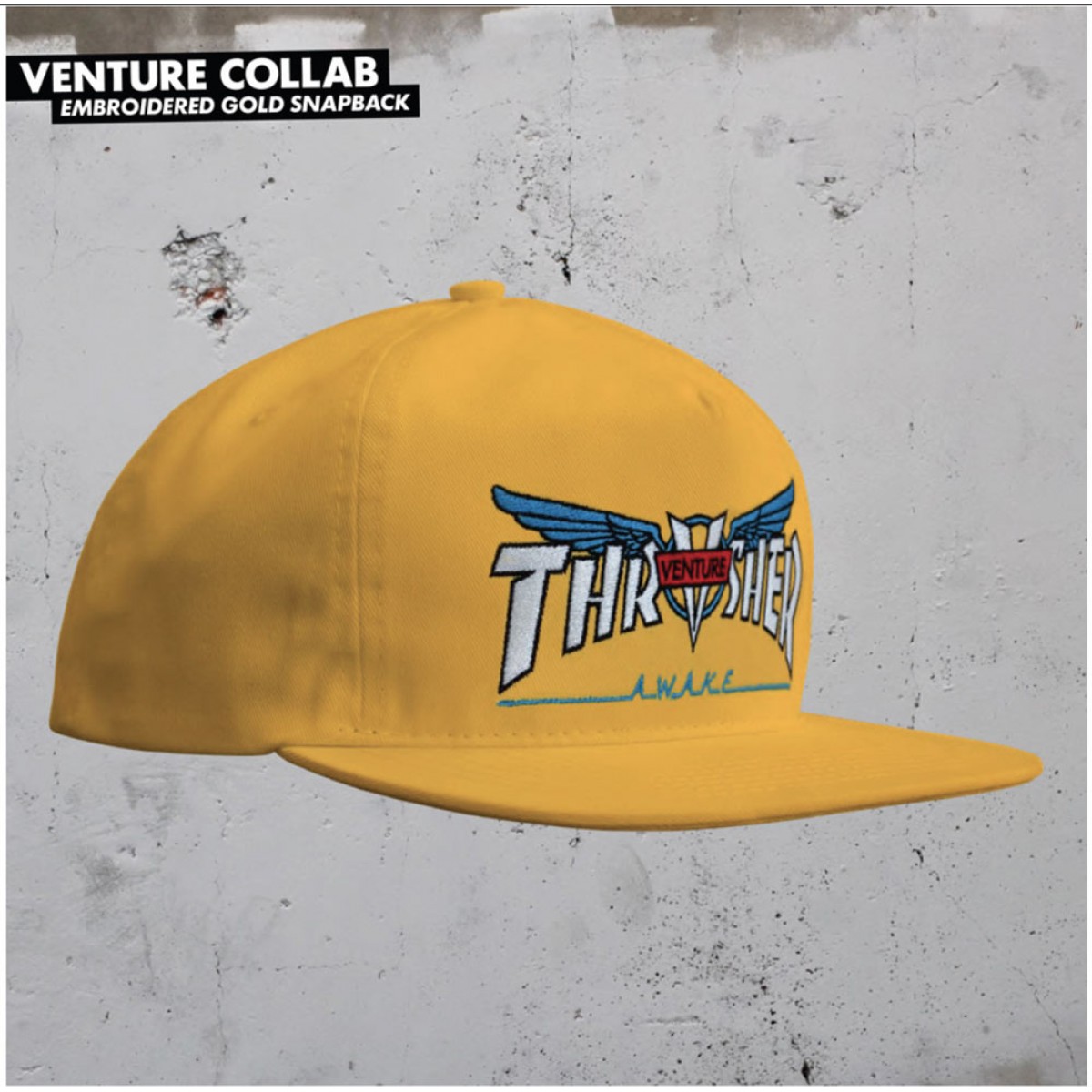 Kšiltovka Thrasher Venture Collab Spring 2020 Gold | Ambassadors.eu